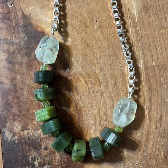 Tova | Jewelry | Vintage Chunky Green Stone Necklace By Tova | Poshmark